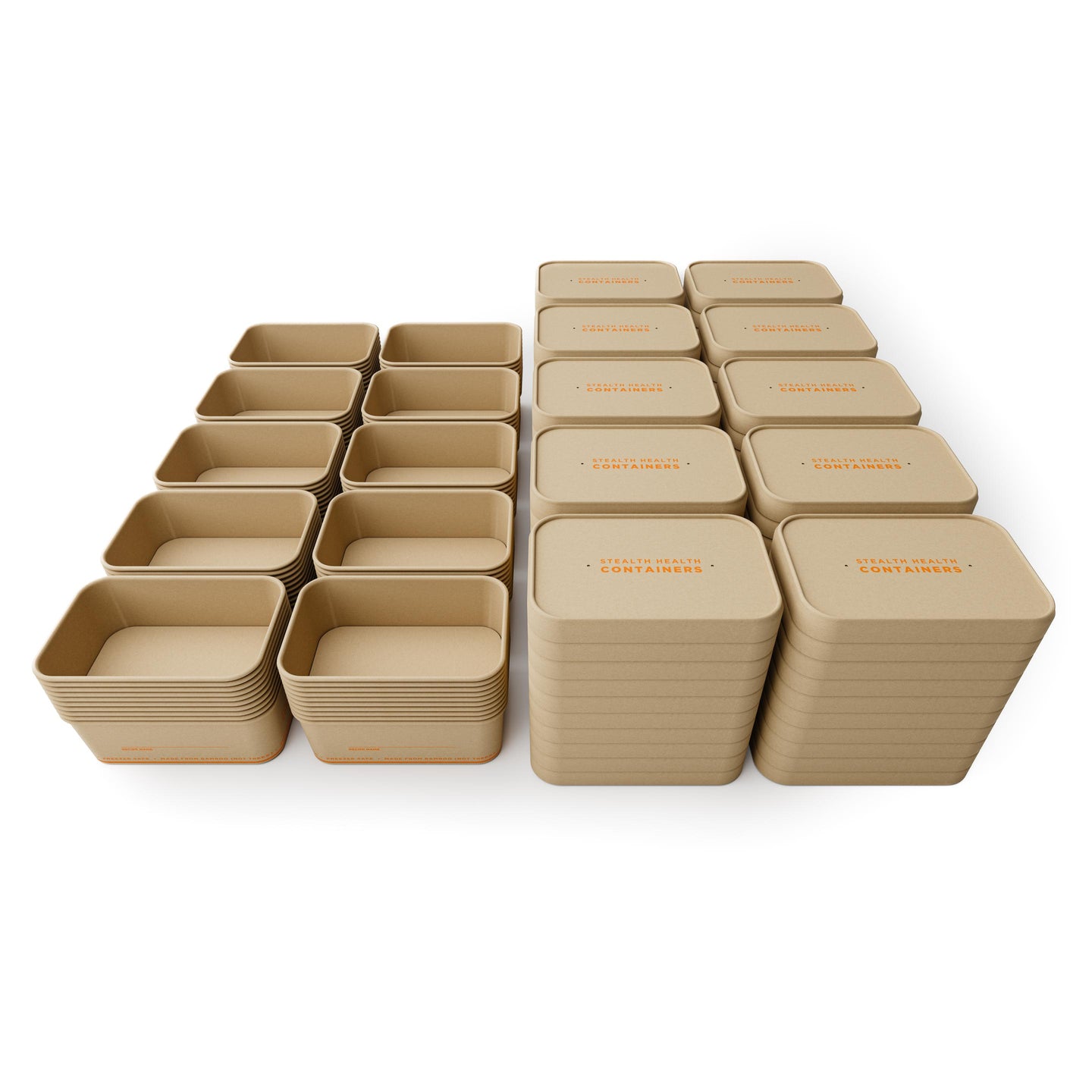 Stealth Health Containers™ - Biodegradable Meal Prep Containers