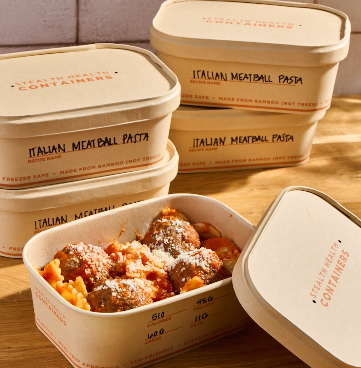 Stealth Health Containers™ - Biodegradable Meal Prep Containers