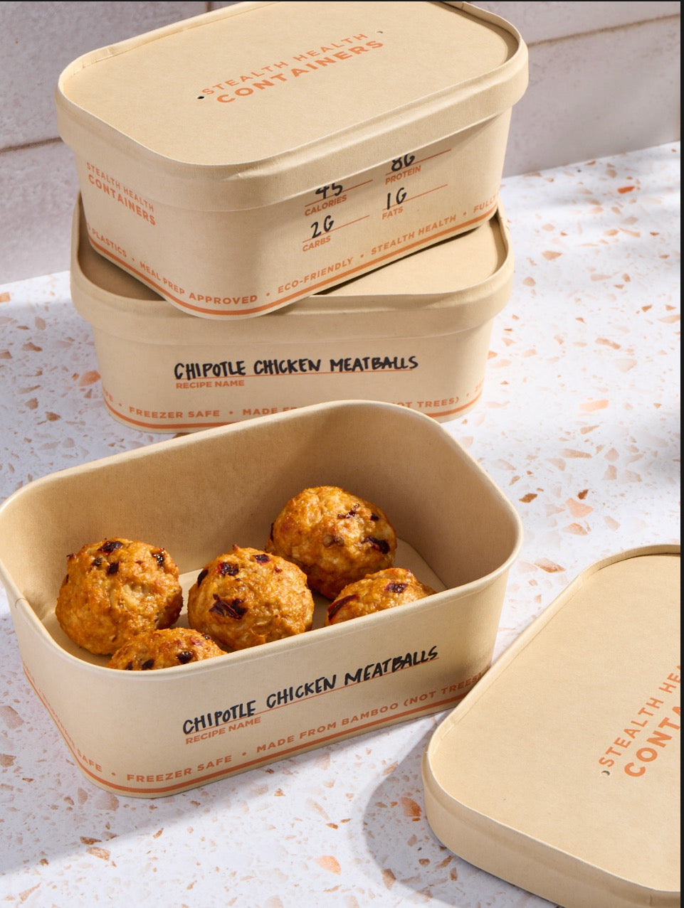 Stealth Health Containers™ - Biodegradable Meal Prep Containers