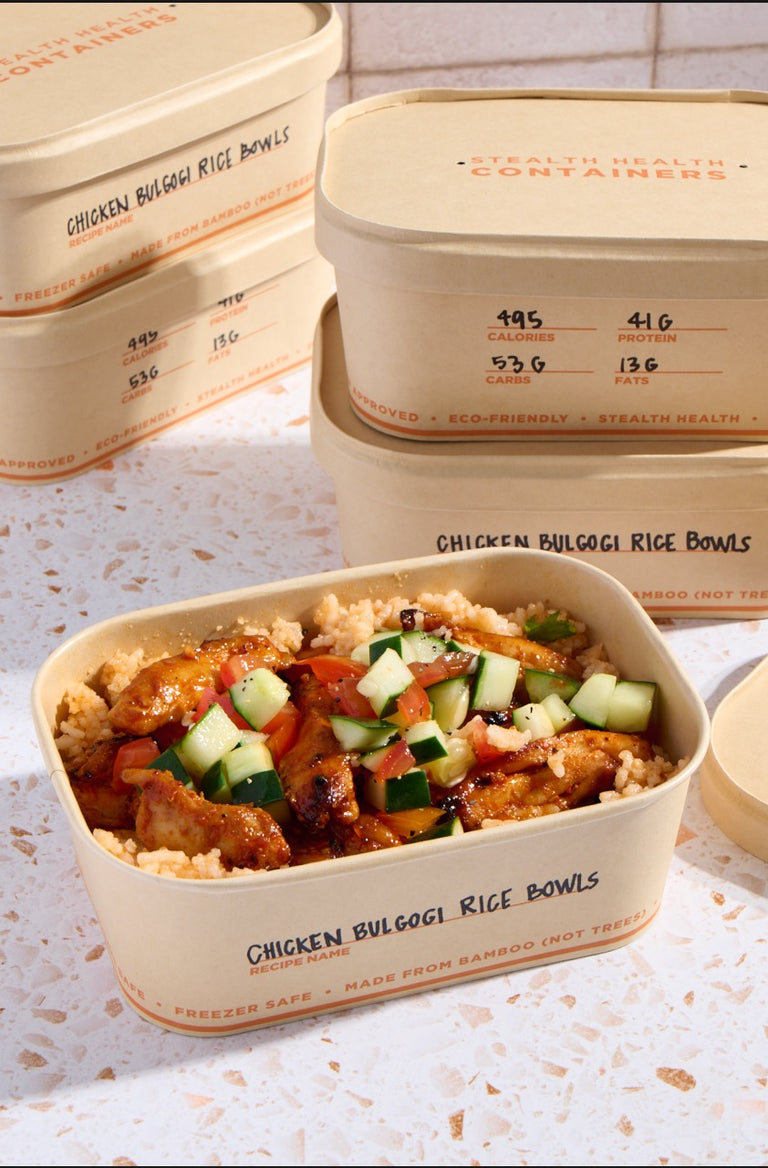Stealth Health Containers™ - Biodegradable Meal Prep Containers